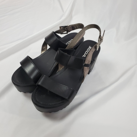 Soda | Shoes | Soda Wedges Black Size | Poshmark